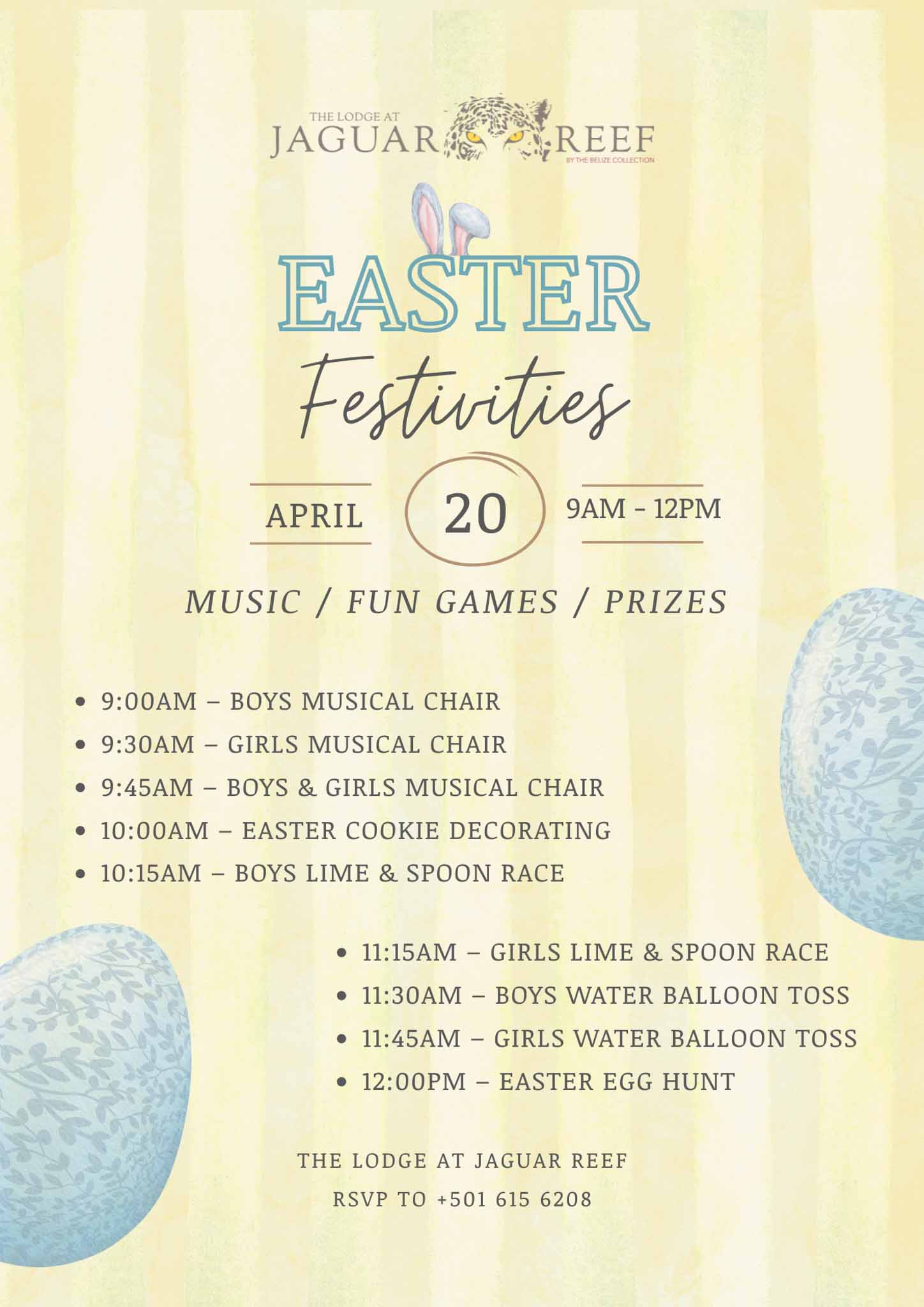 Easter Calendar - Almond Beach Resort at Jaguar Reef
